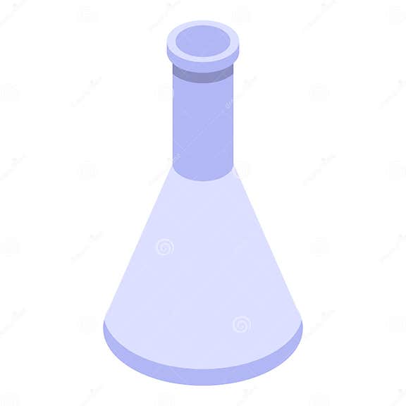 Empty Flask Icon, Isometric Style Stock Vector - Illustration of ...