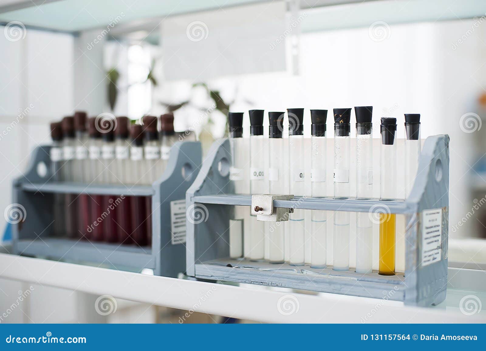 Empty Flasks. Laboratory Analysis Equipment. Chemical Laboratory ...