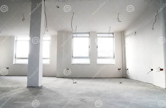 Empty flat in construction stock photo. Image of ambient - 2619756