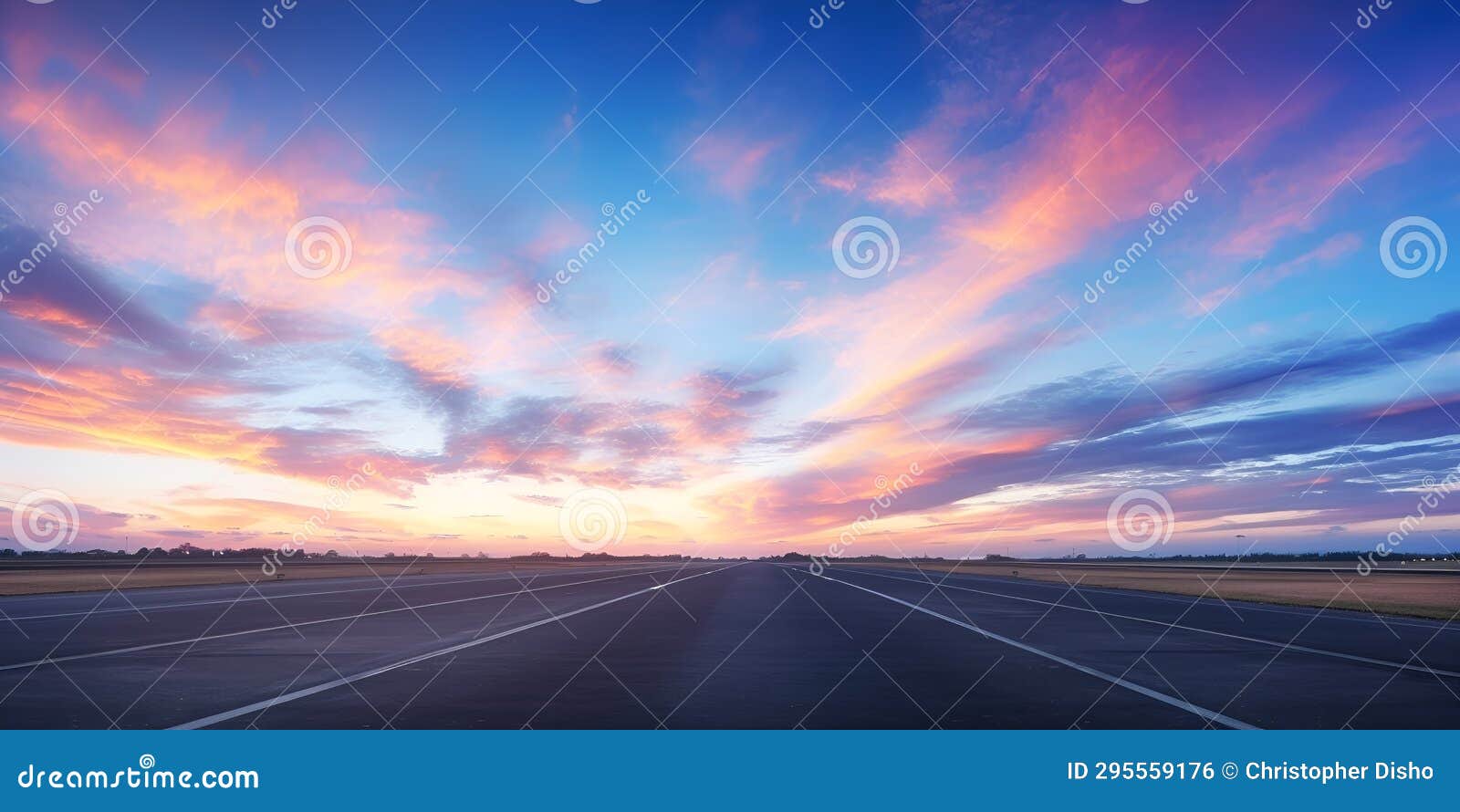 Empty Flat Wide Road a Wide Angle Shot of an Empty Road, Ideal for PPTs ...