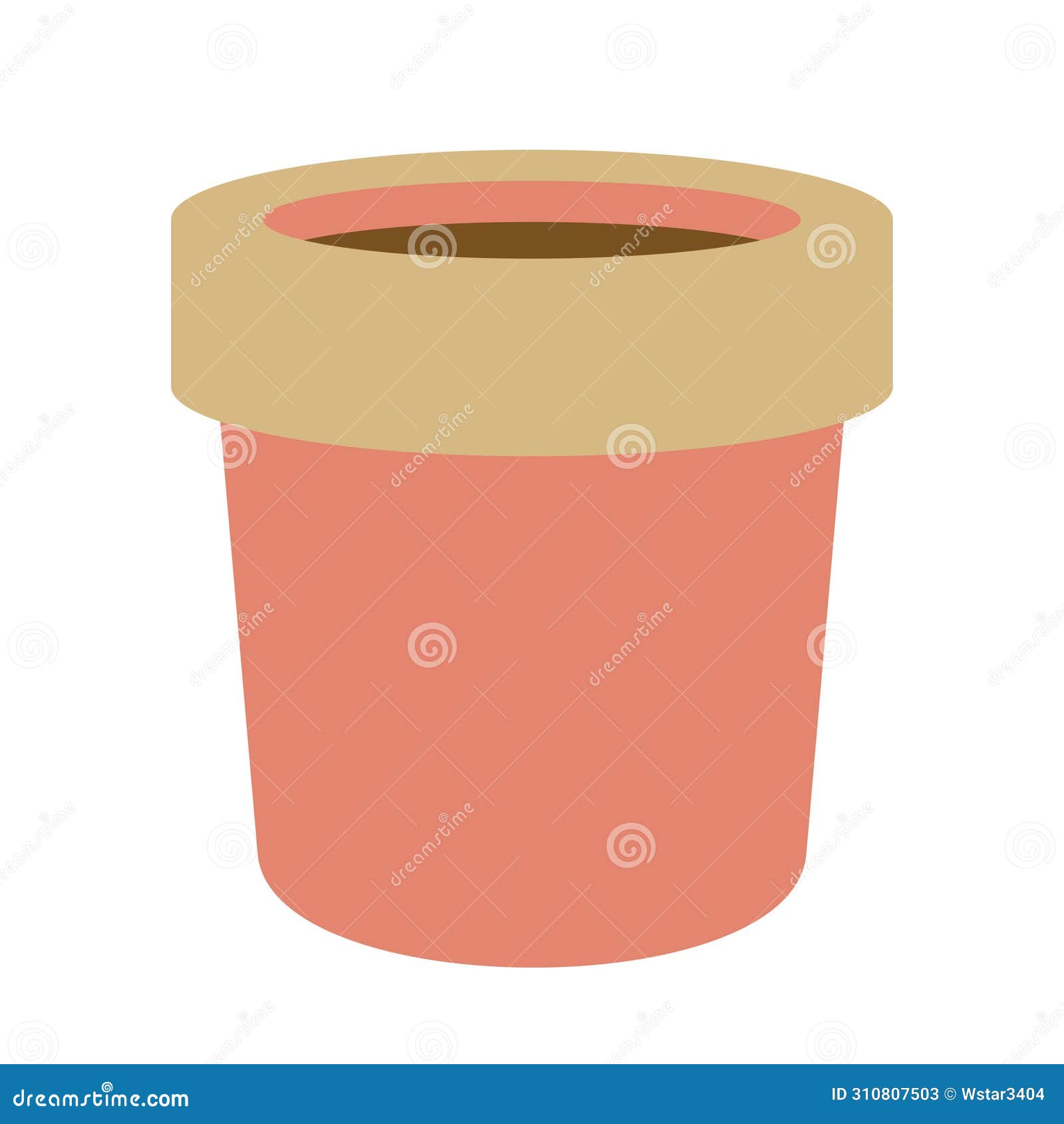 Empty Flower Pot Icon stock vector. Illustration of gardening - 310807503