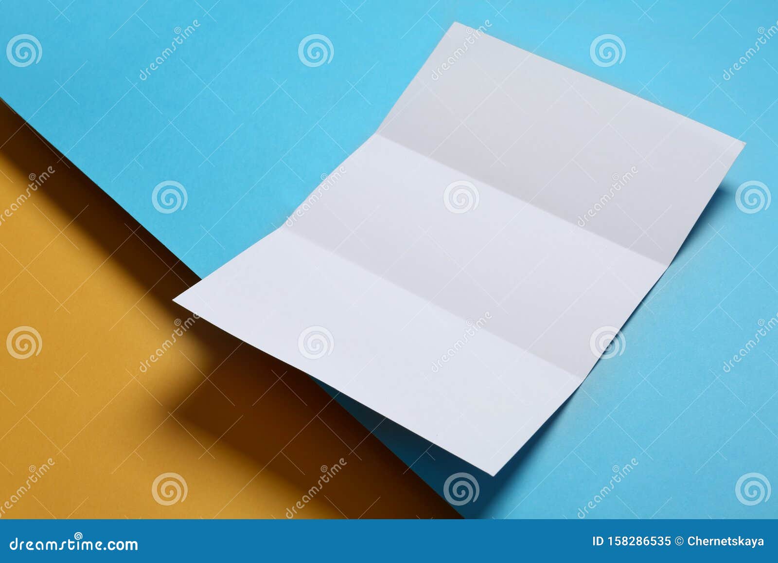 Empty Flyer on Background. Mockup for Design Stock Image - Image of ...