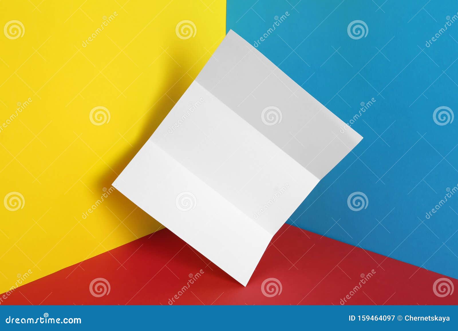 Empty Flyer on Background. Mockup for Design Stock Image - Image of ...