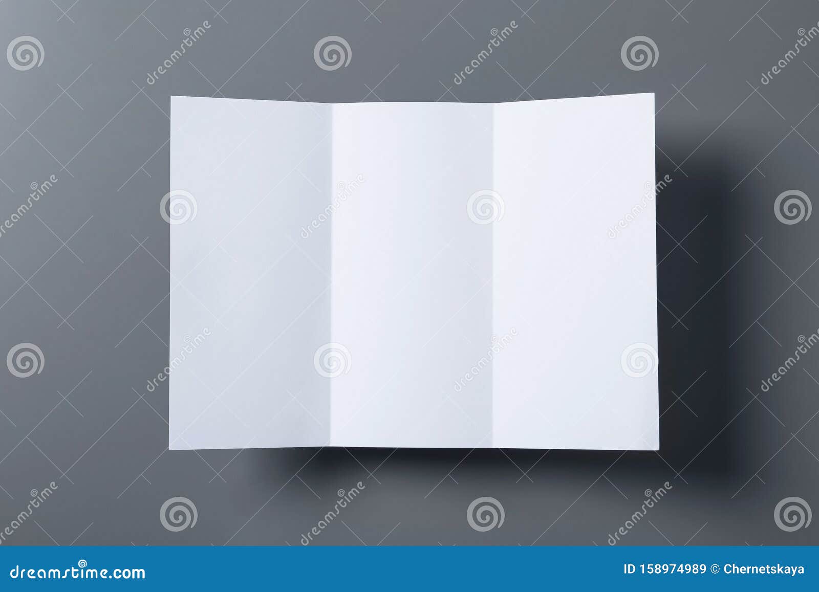 Empty Flyer on Grey Background. Mockup for Design Stock Image - Image ...