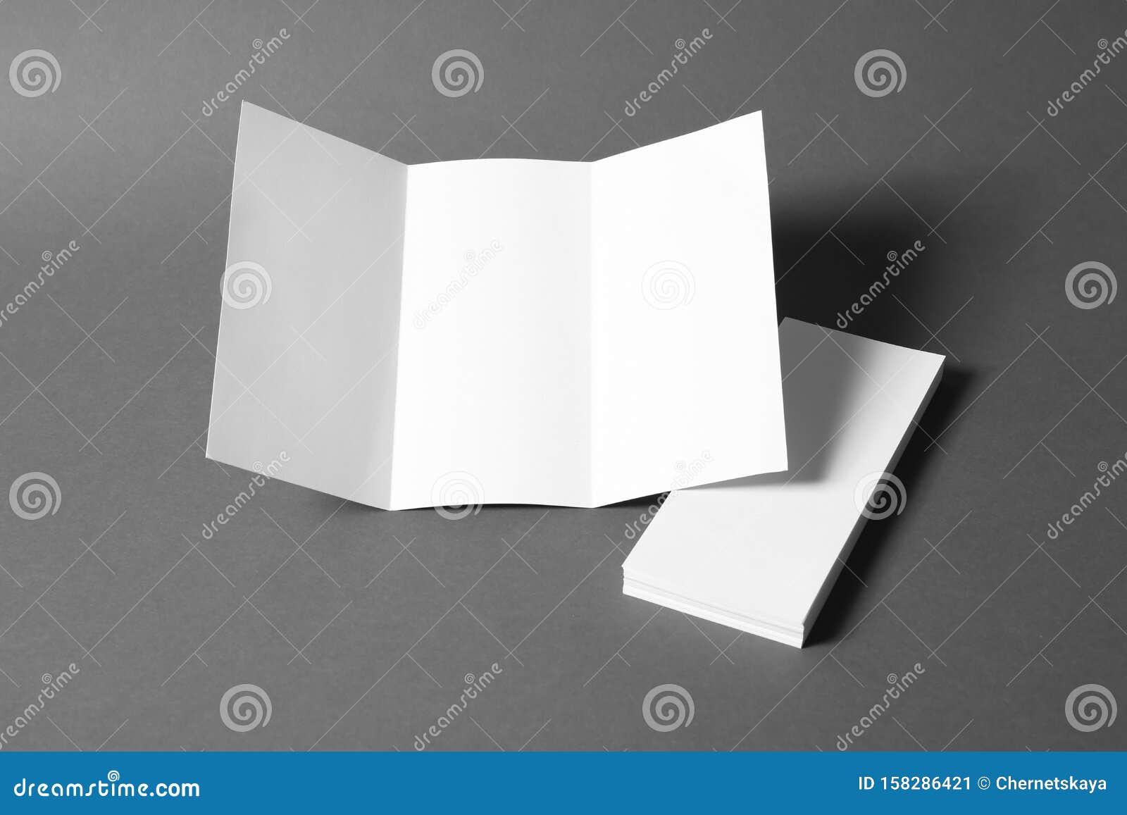 Empty Flyers on Background. Mockup for Design Stock Image - Image of ...