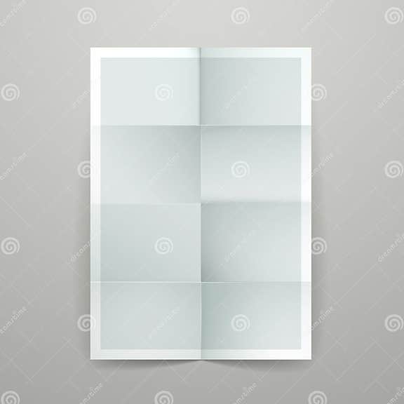 Empty folded paper booklet stock vector. Illustration of open - 45600113