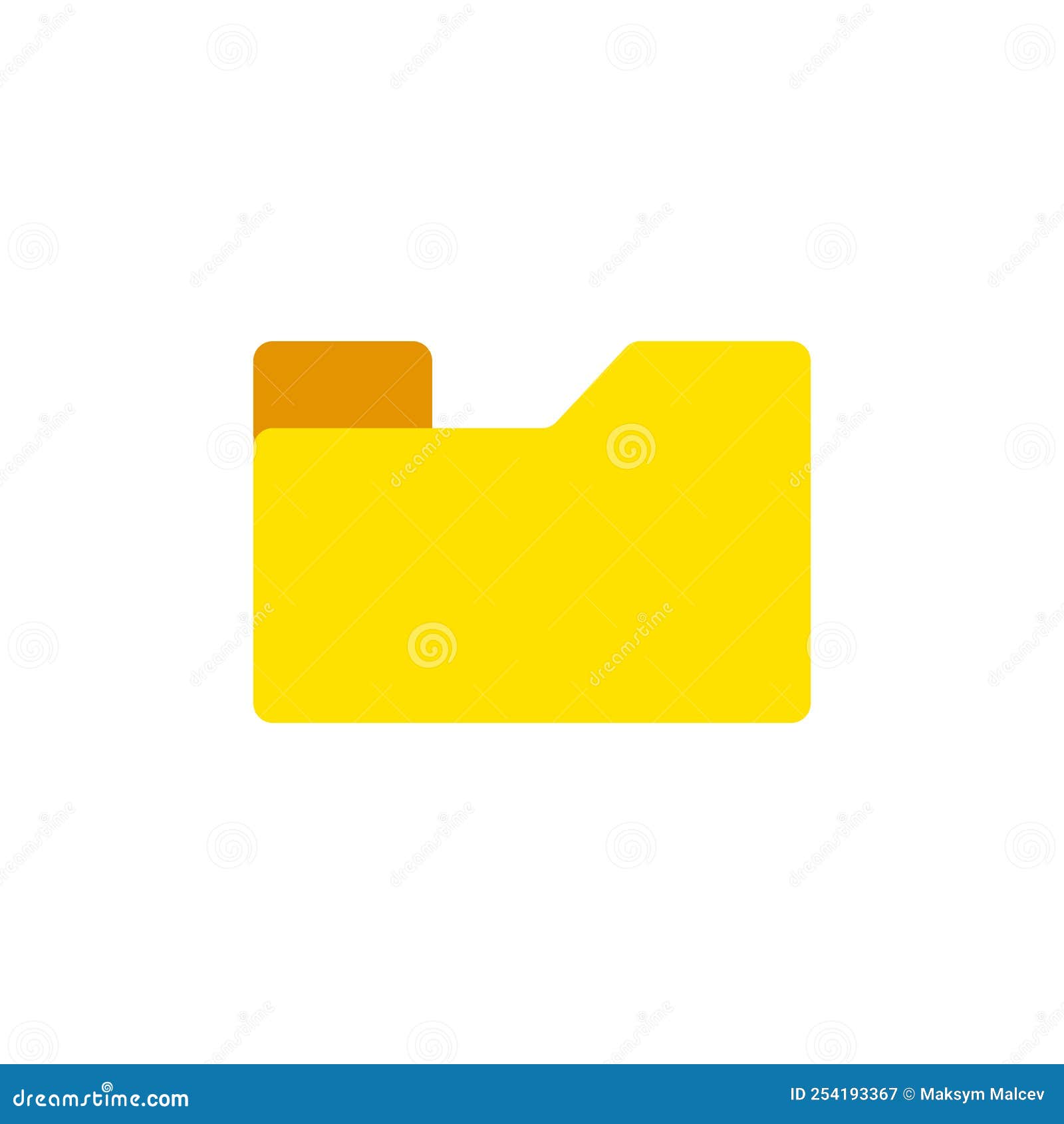 Empty Folder Icon. Vector Illustration Isolated Stock Vector ...
