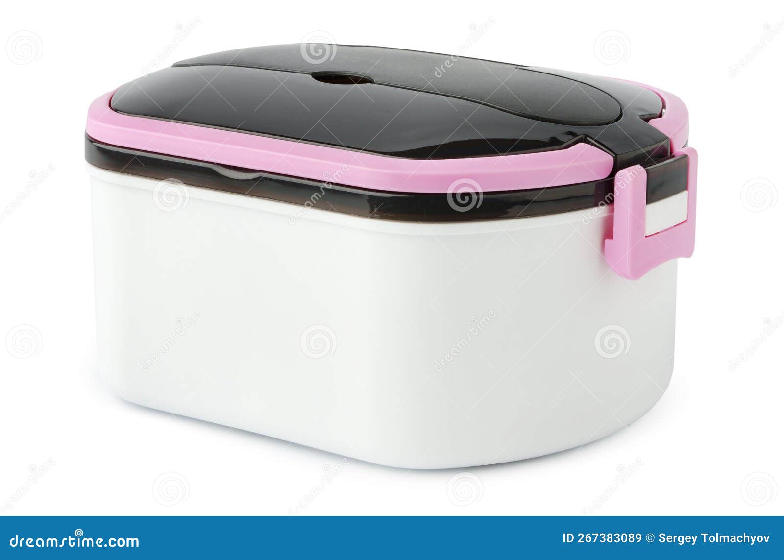 Empty Food Container Isolated on White Background Close Up Stock Image ...