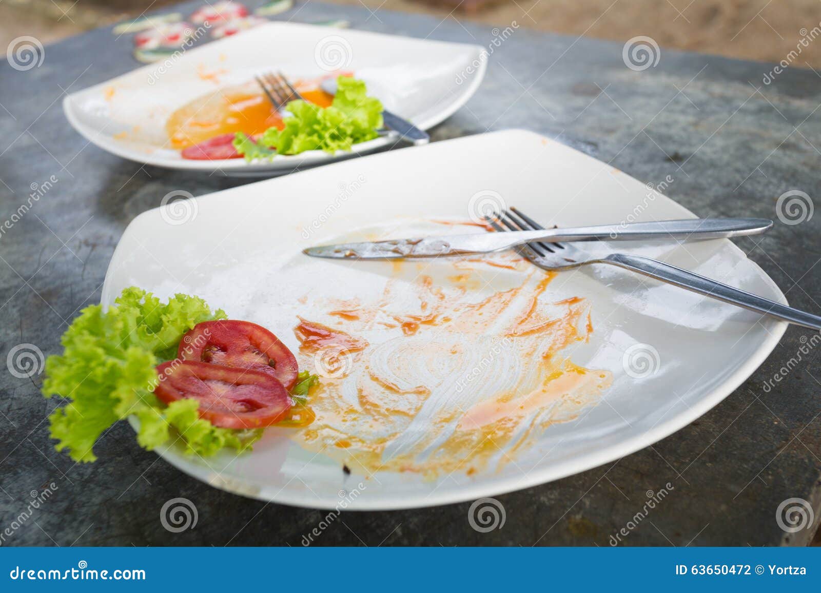 Empty food on dish stock photo. Image of finished, dishware - 63650472