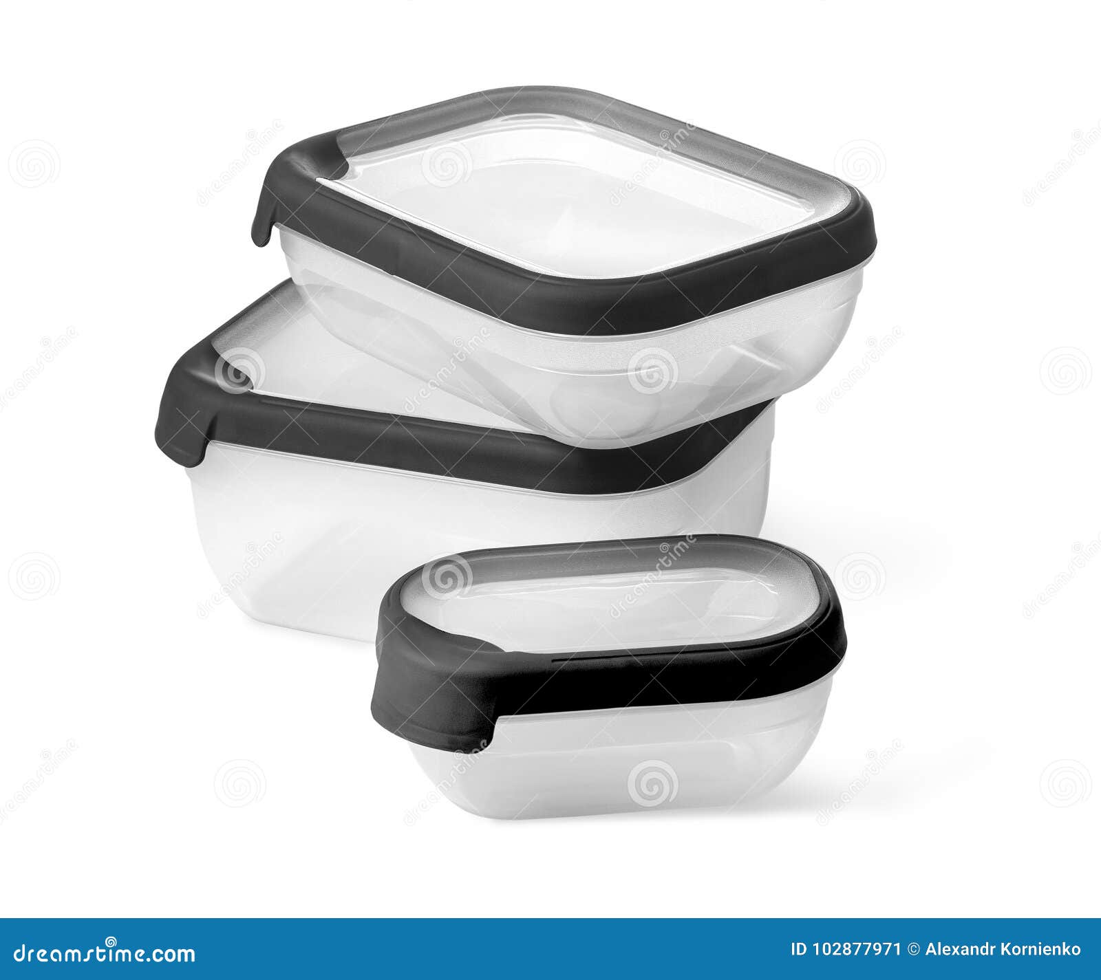 Empty Food Plastic Container Stock Image - Image of disposable ...