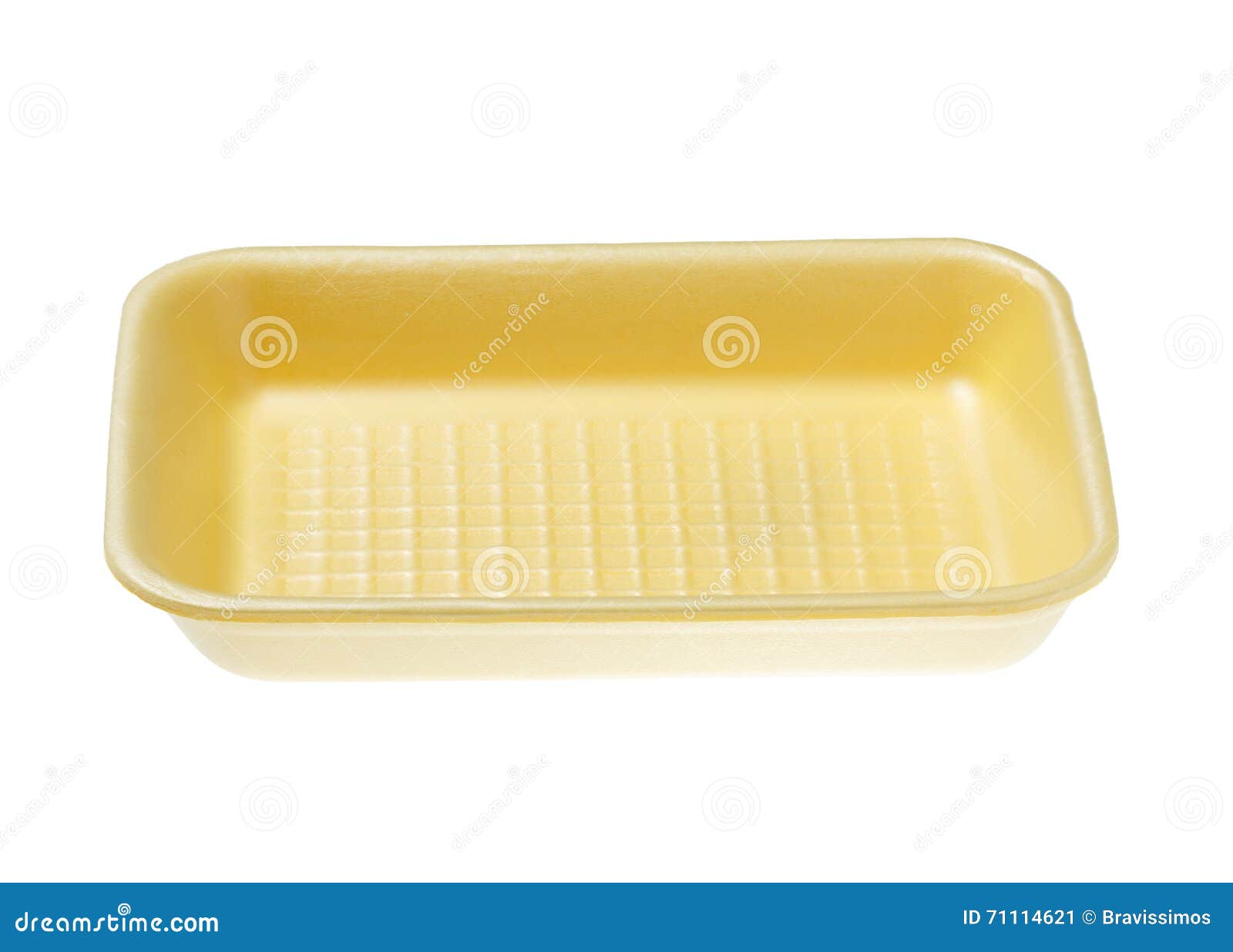 Empty Food Tray on White Background Stock Image - Image of object ...