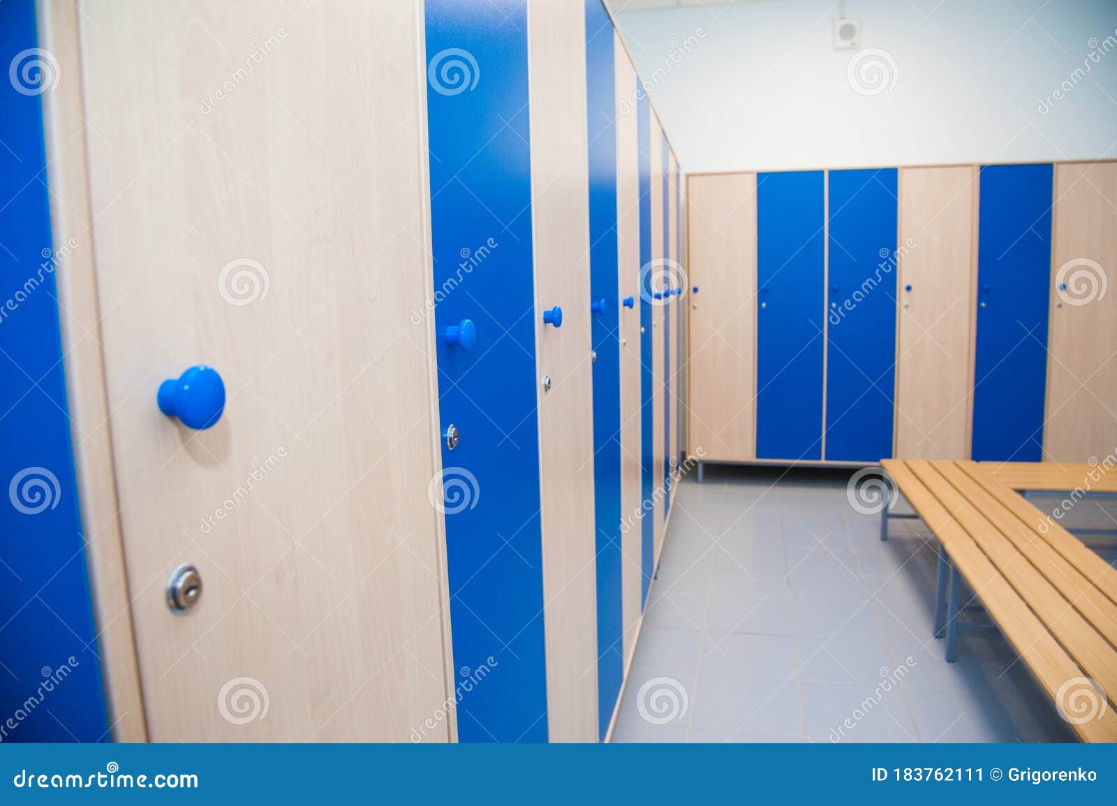 Empty Football Changing Room Stock Image - Image of arena, soccer ...