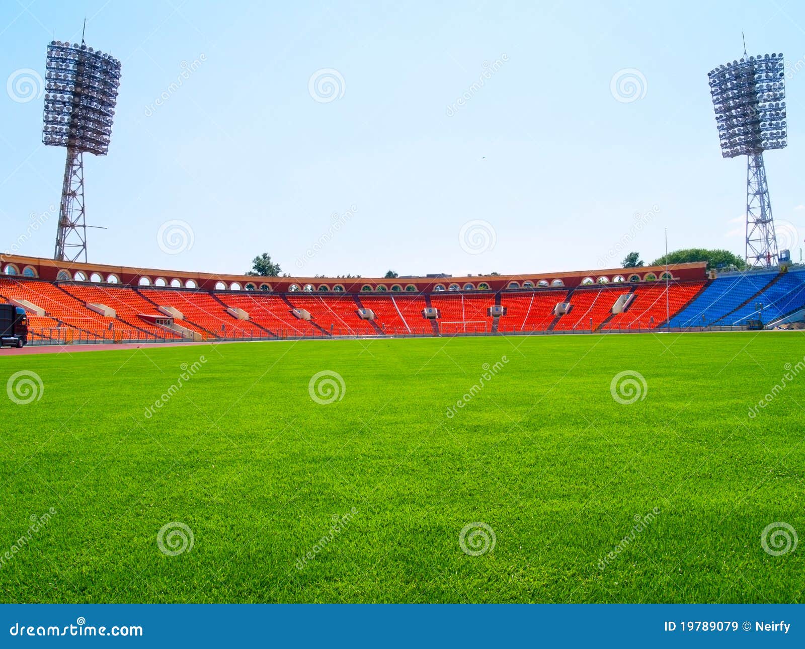Empty football field stock image. Image of round, empty - 19789079