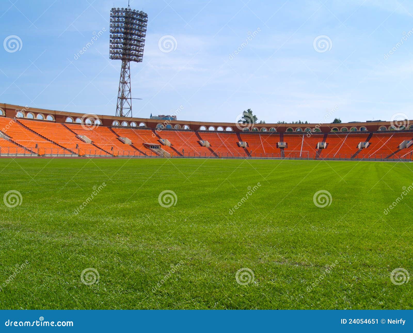 Empty football field stock image. Image of sport, stadium - 24054651