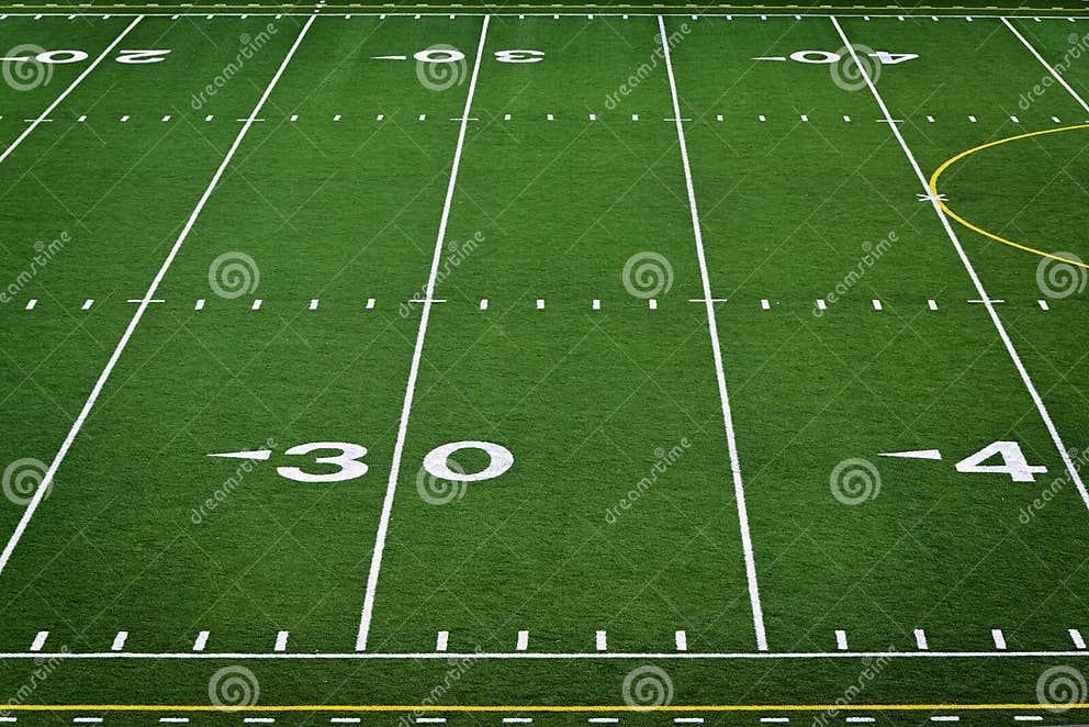 Empty football field stock image. Image of lines, sport - 25295373