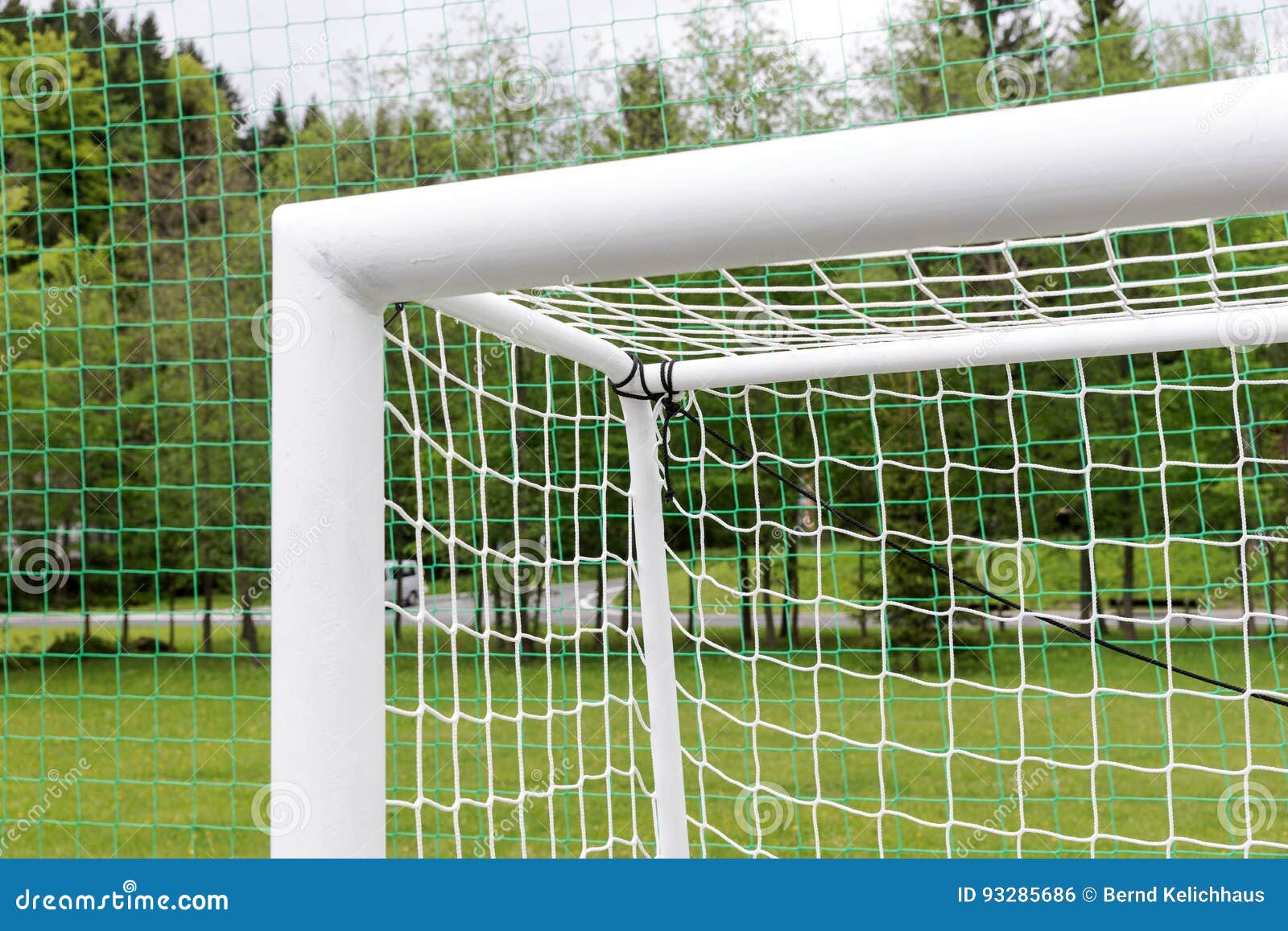 Empty football goal stock photo. Image of line, playground - 93285686