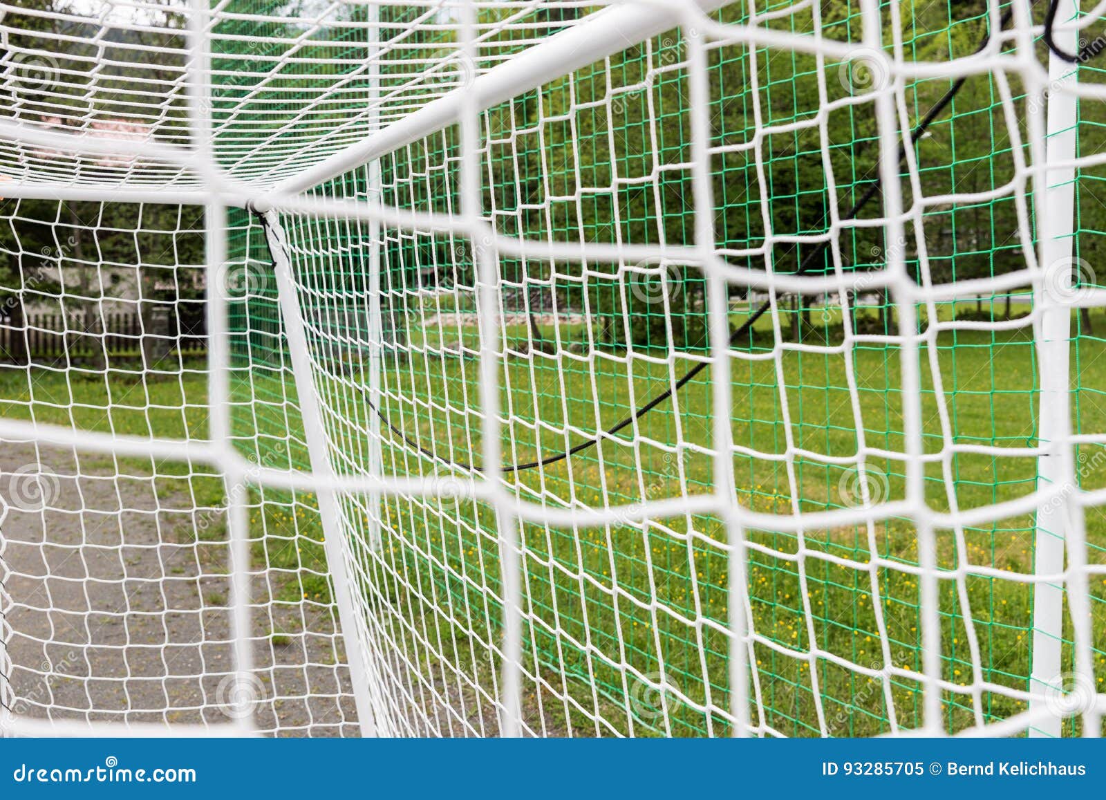 Empty football goal stock image. Image of championship - 93285705