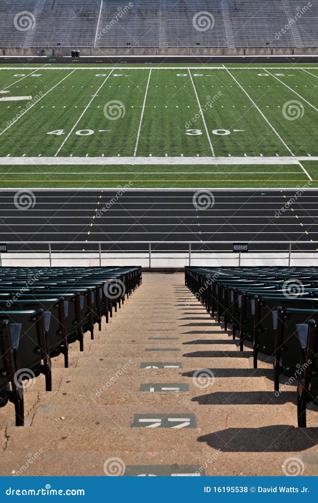 Empty Football Stadium stock photo. Image of high, astroturf - 16195538