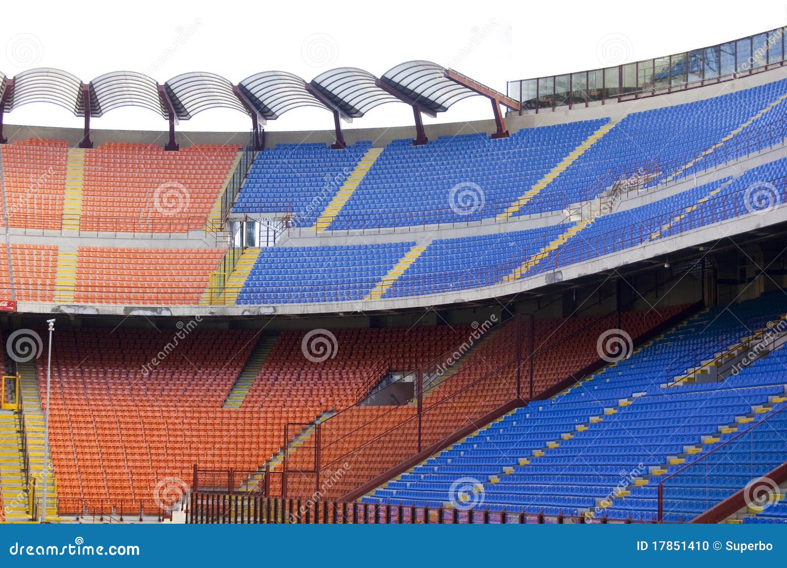 Empty football stadium stock photo. Image of scoreboard - 17851410