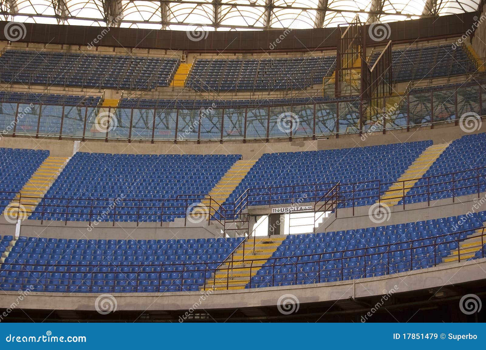 Empty football stadium stock image. Image of italy, athletic - 17851479