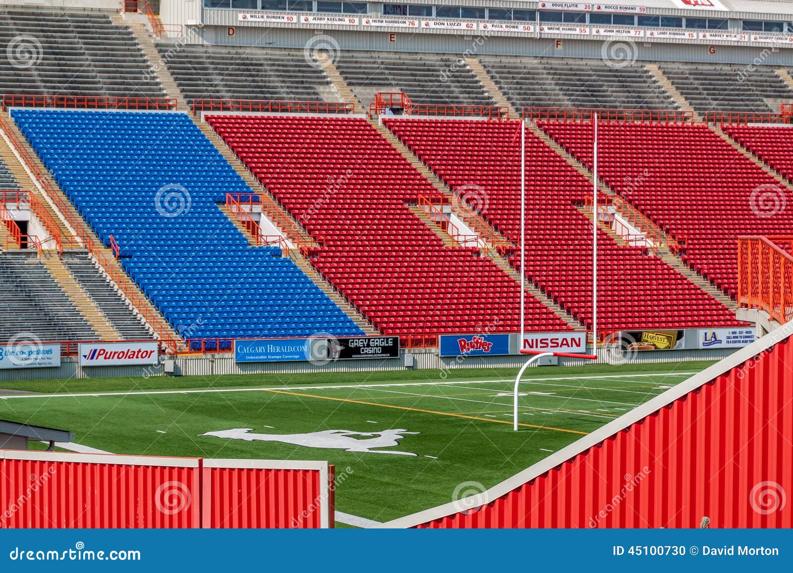 Empty football stadium editorial image. Image of goal - 45100730