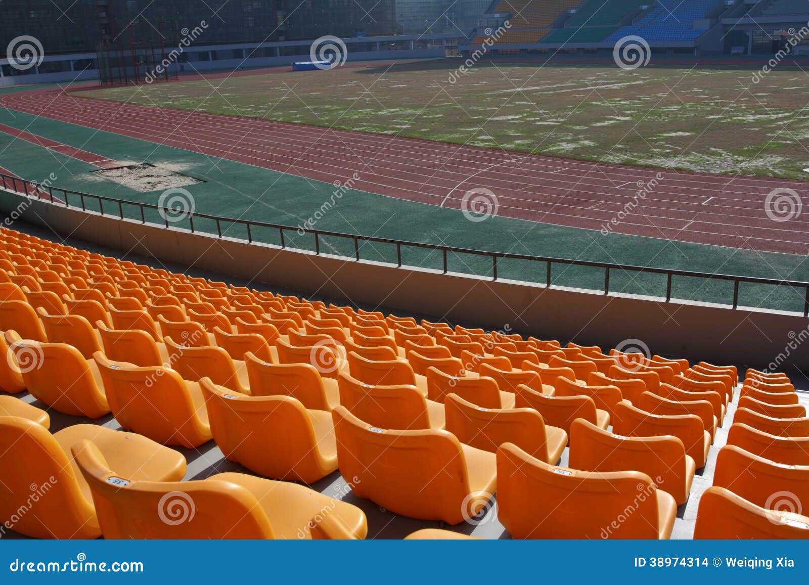 Empty Football Stadium Stock Photo | CartoonDealer.com #38974314