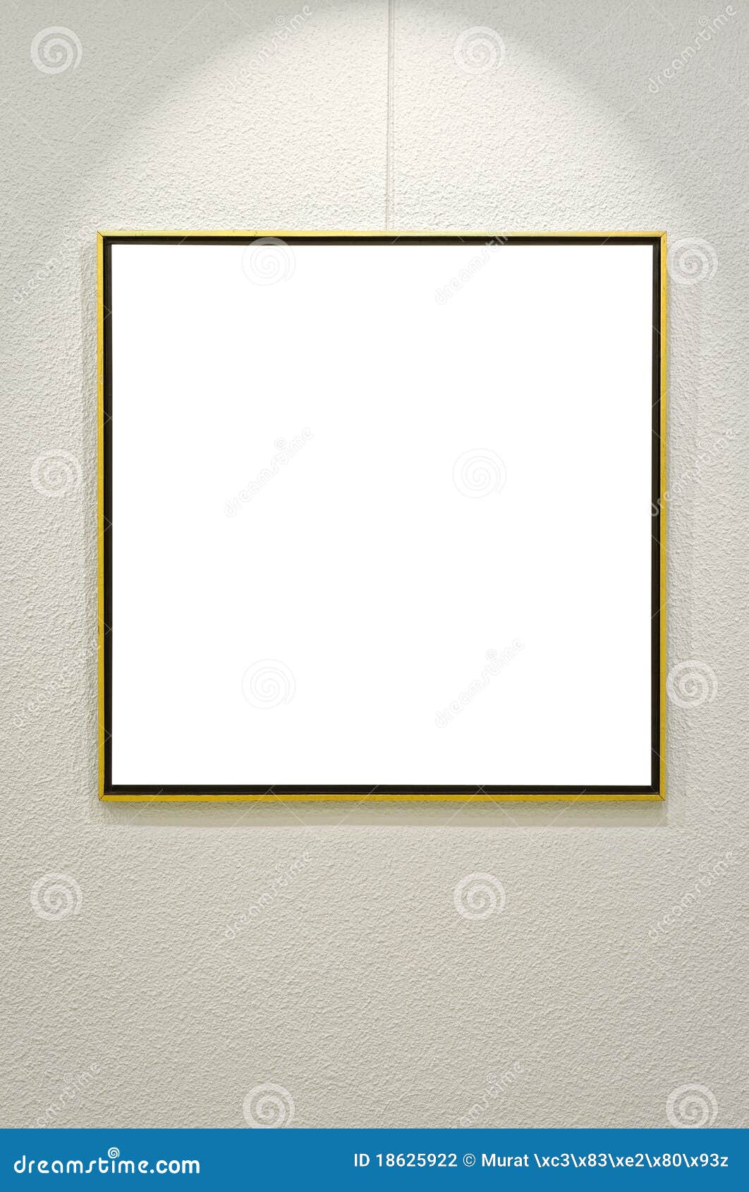 Empty Frame in Art Gallery stock photo. Image of museum - 18625922