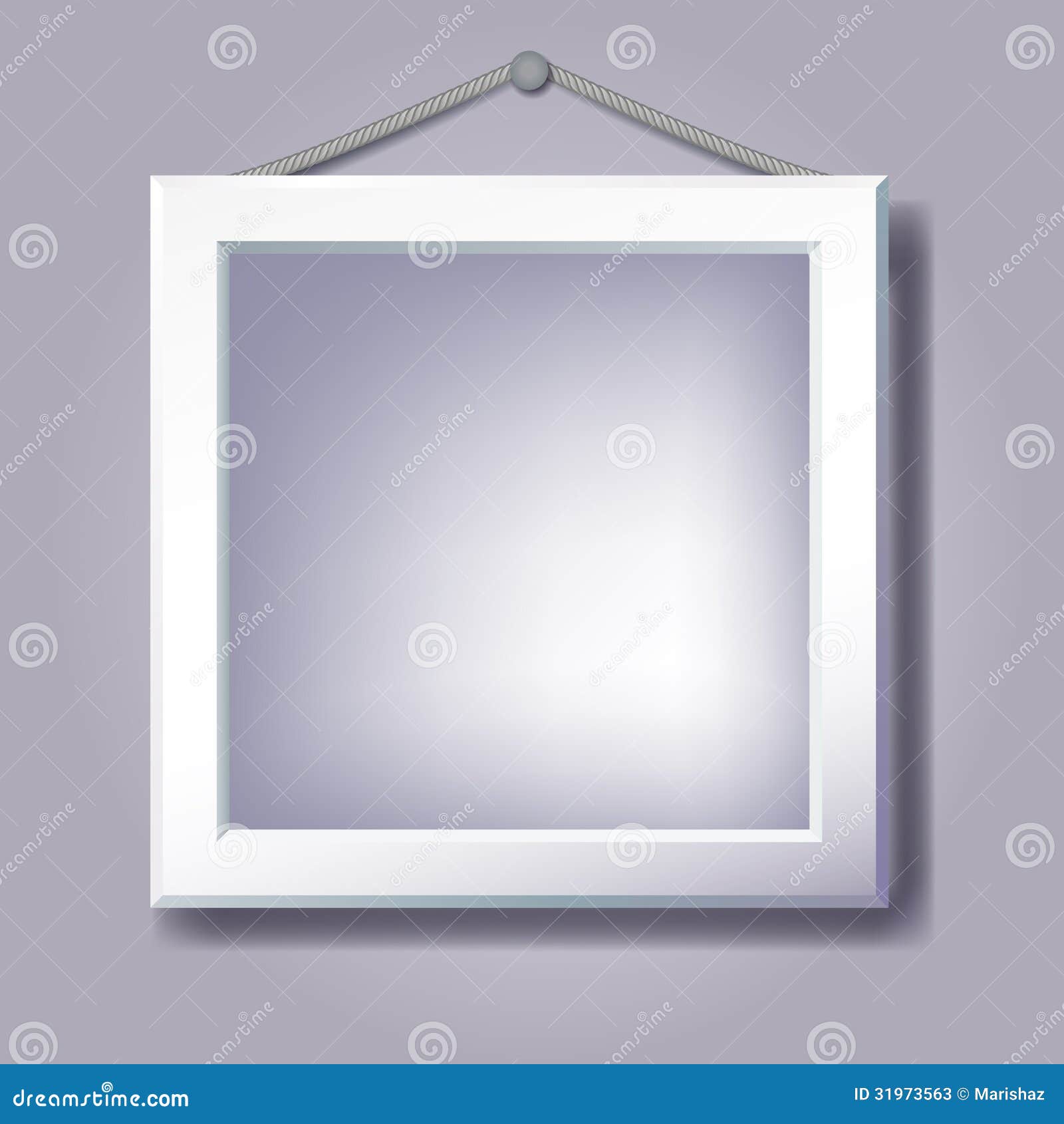 Empty frame hanging stock vector. Illustration of text - 31973563