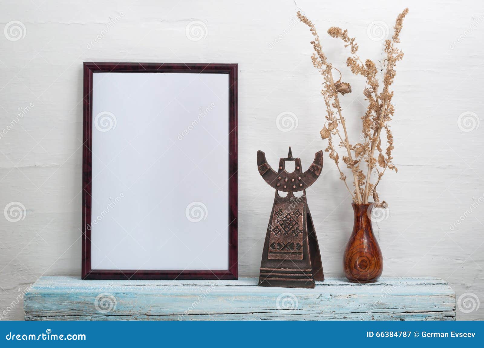Empty Frame for an Inscription Stock Image - Image of creation, wood ...
