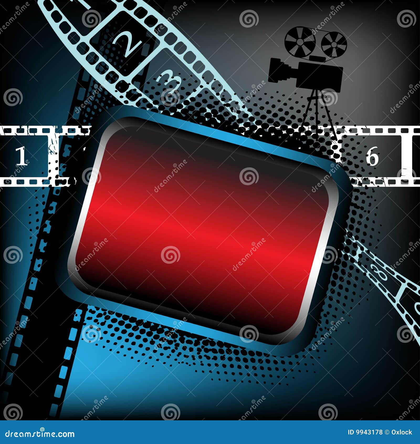 Empty frame for movies stock vector. Illustration of actor - 9943178