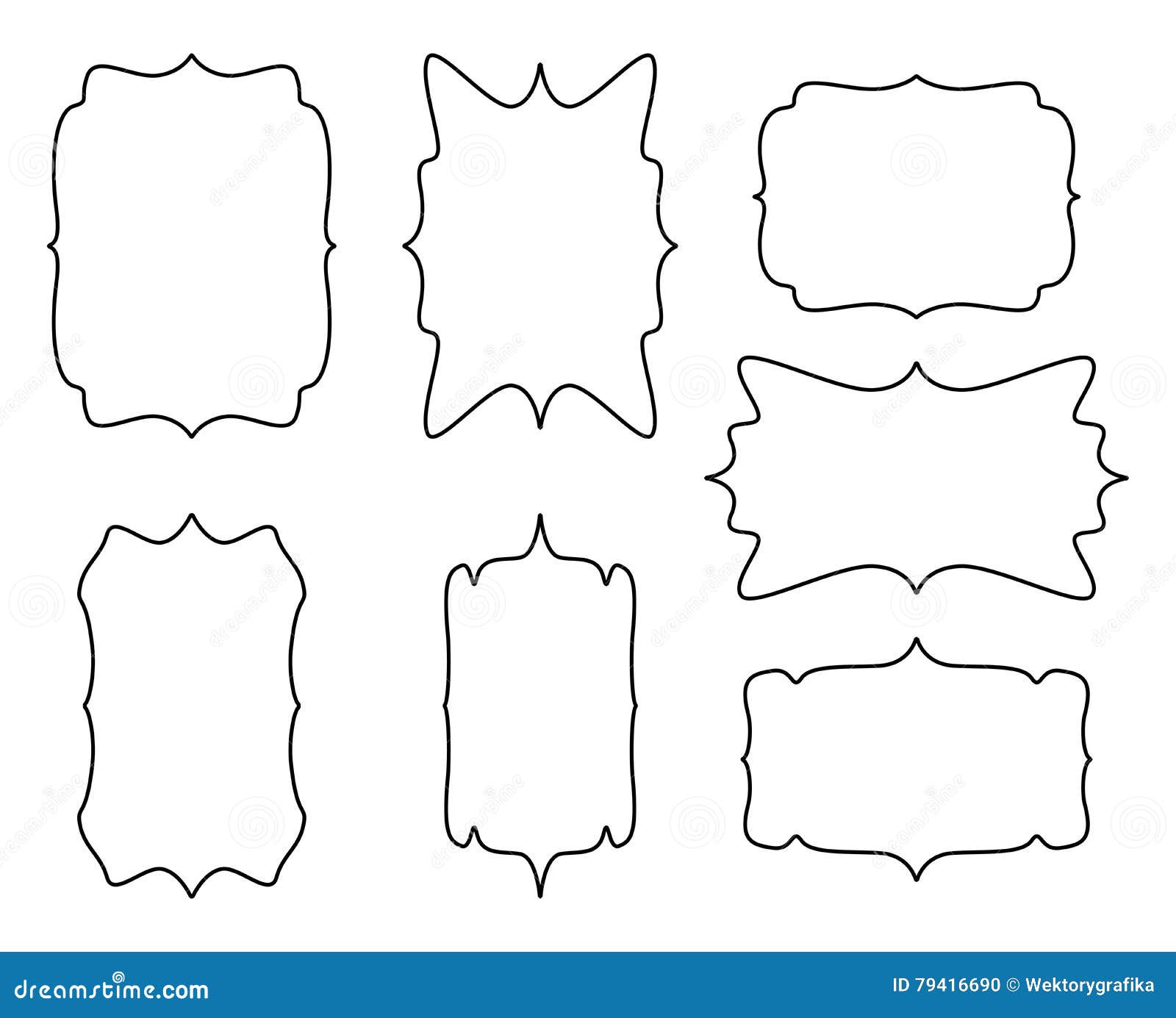 Empty Frame Vector Symbol Icon Design. Beautiful Illustration is Stock ...