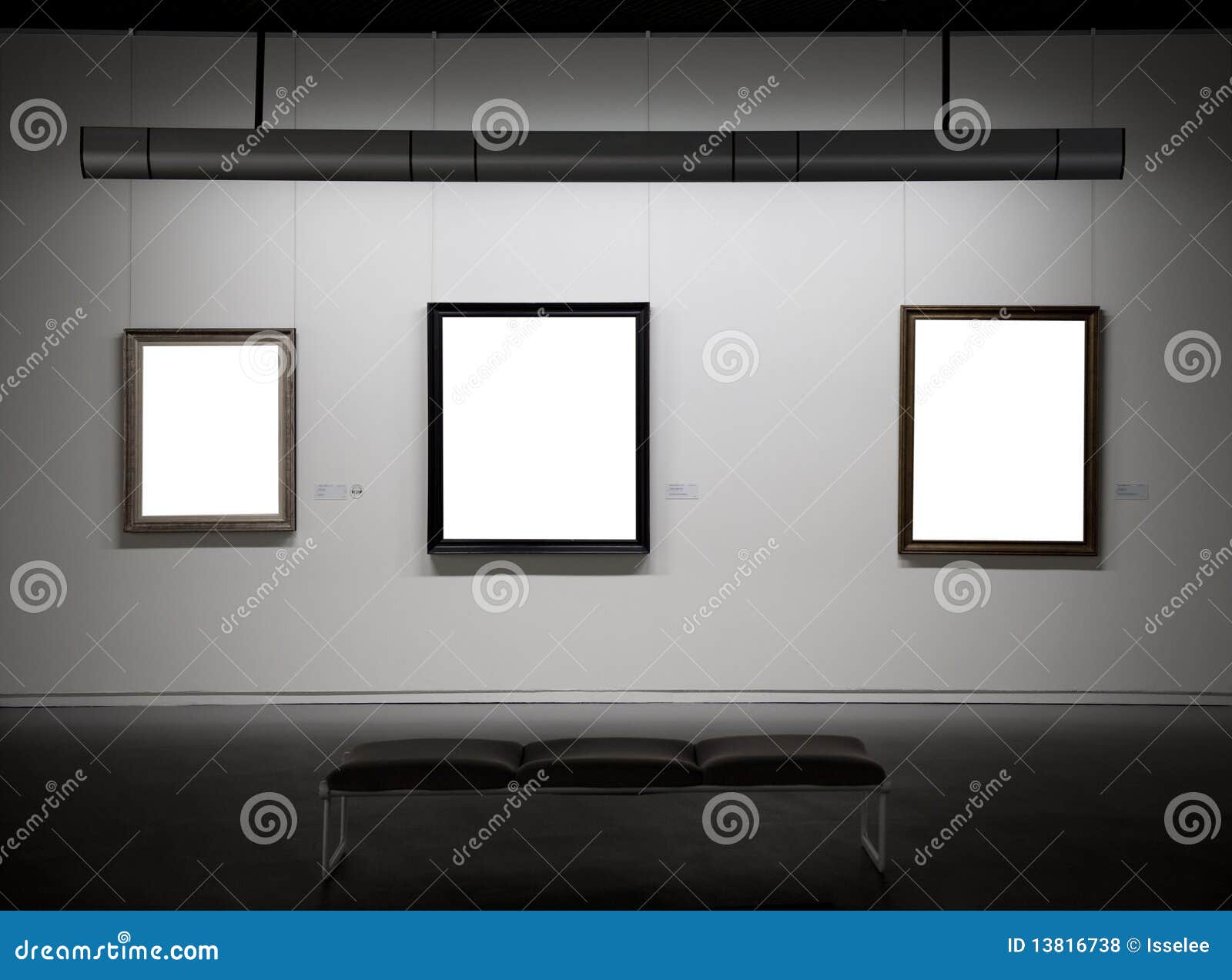 Empty frames stock photo. Image of empty, museum, room - 13816738