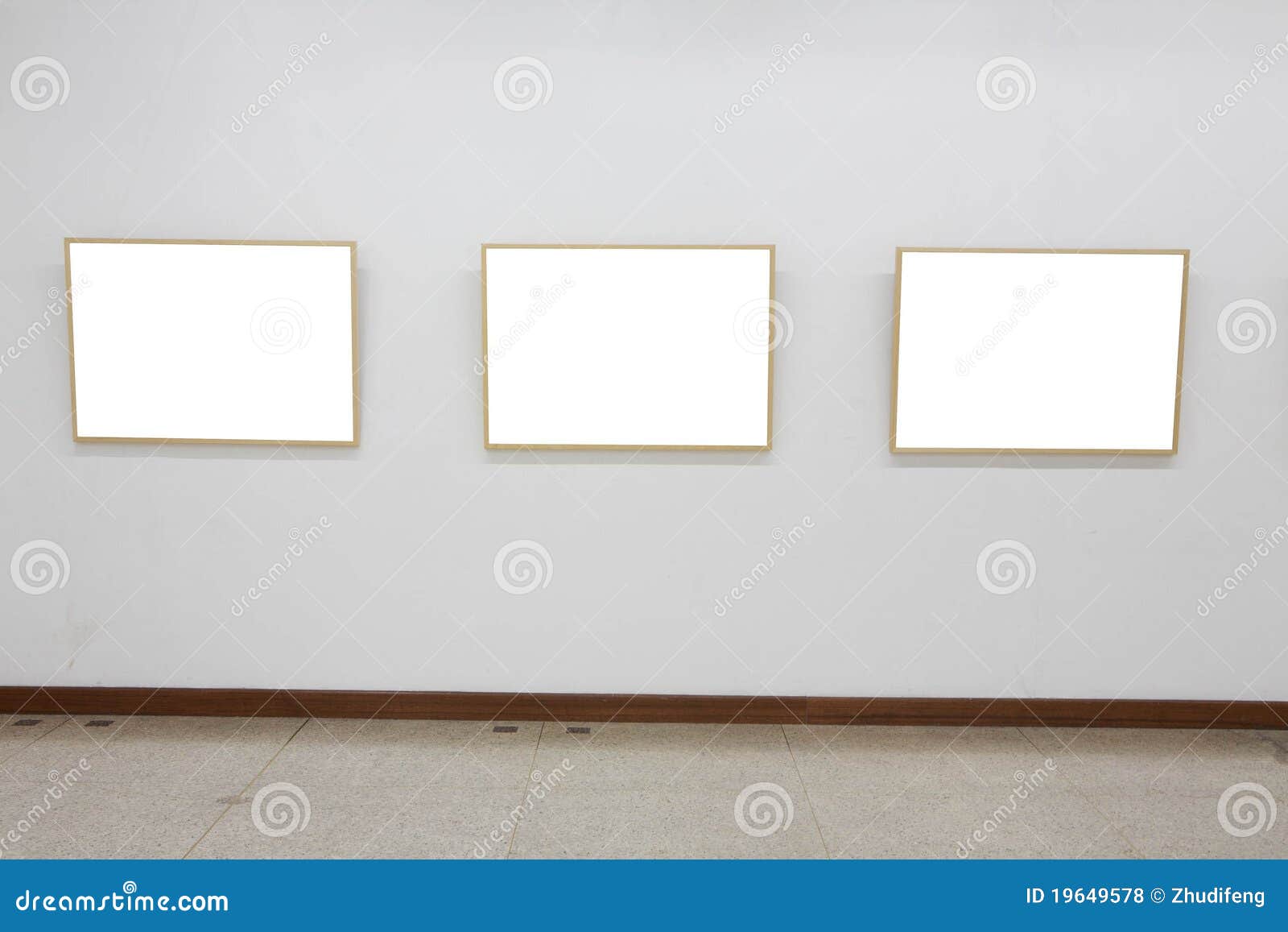 Empty frames stock photo. Image of exhibition, blank - 19649578