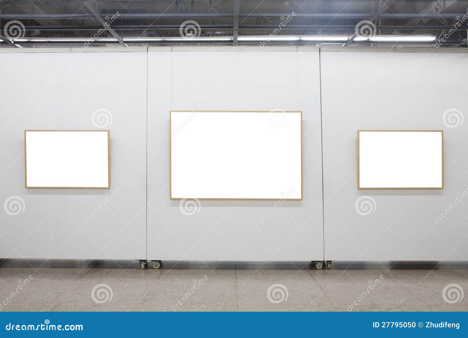 Empty frames in museum stock photo. Image of empty, display - 27795050