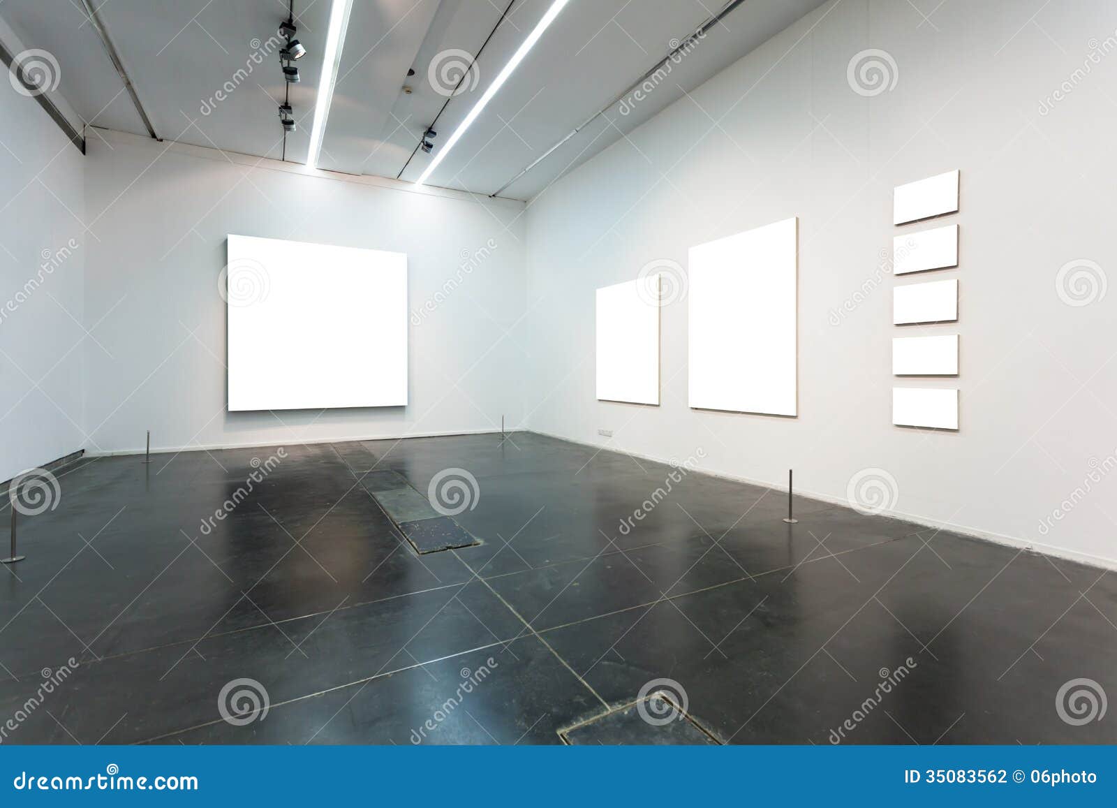 Empty frames in museum stock photo. Image of cadre, culture - 35083562