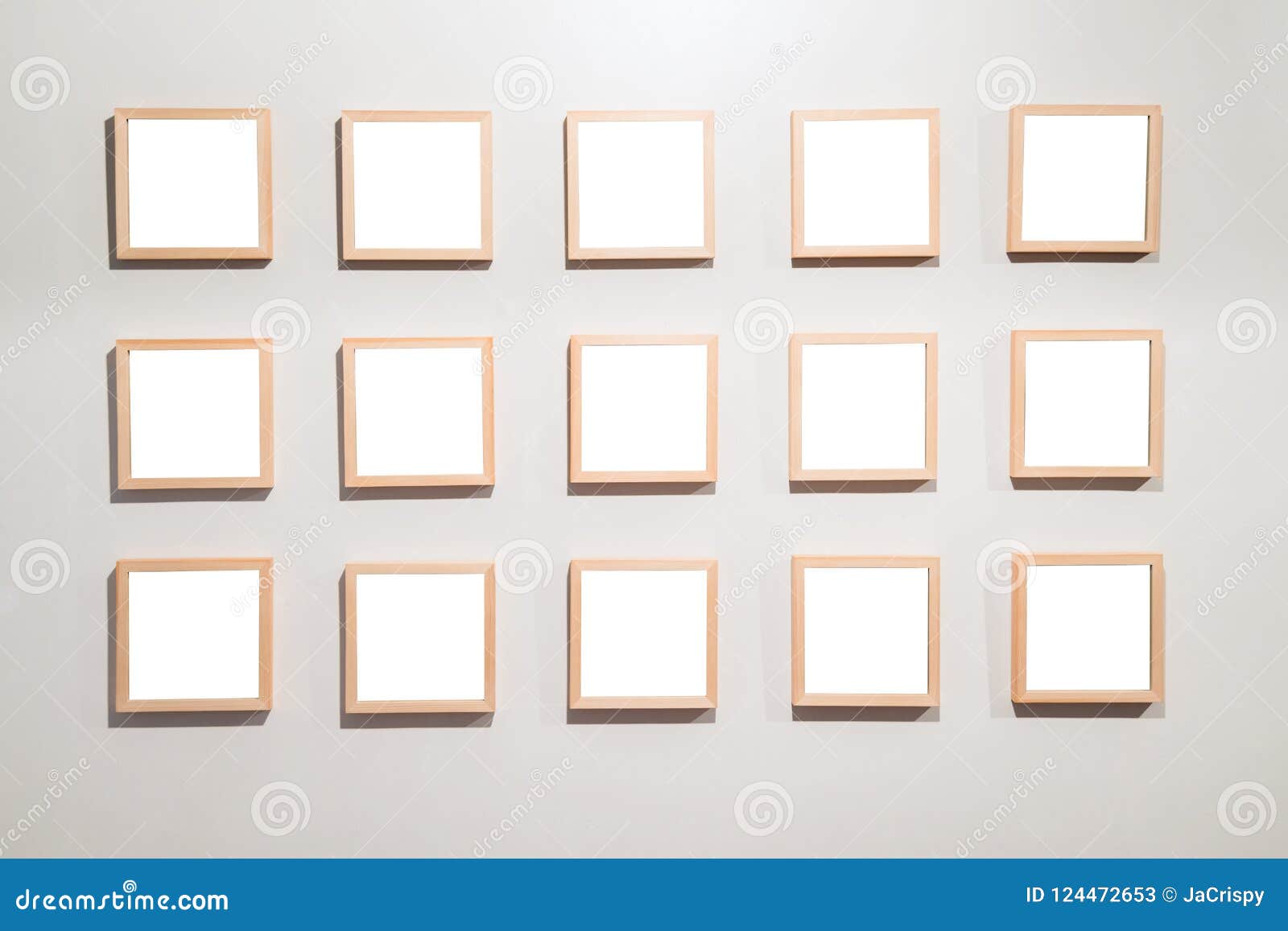Empty Frames on the Wall in Modern Art Museum Gallery Exhibit Bl Stock ...