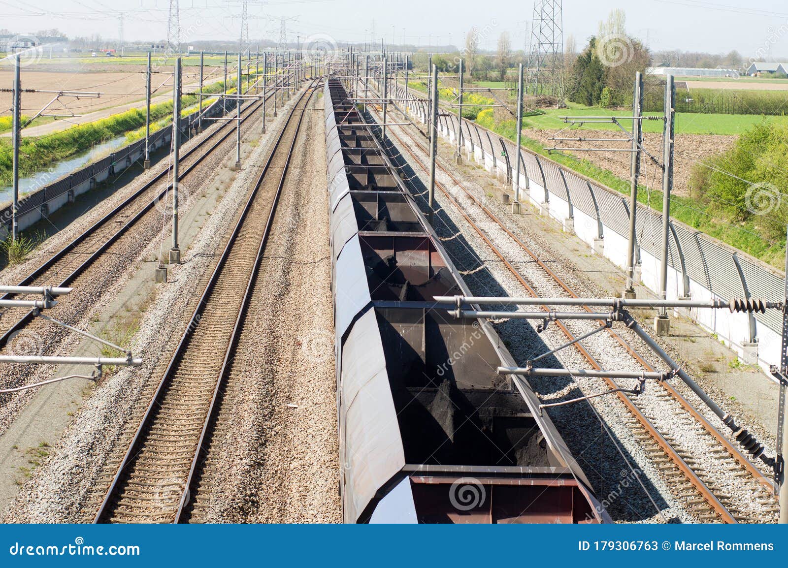 A empty freight train stock image. Image of nijmegen - 179306763