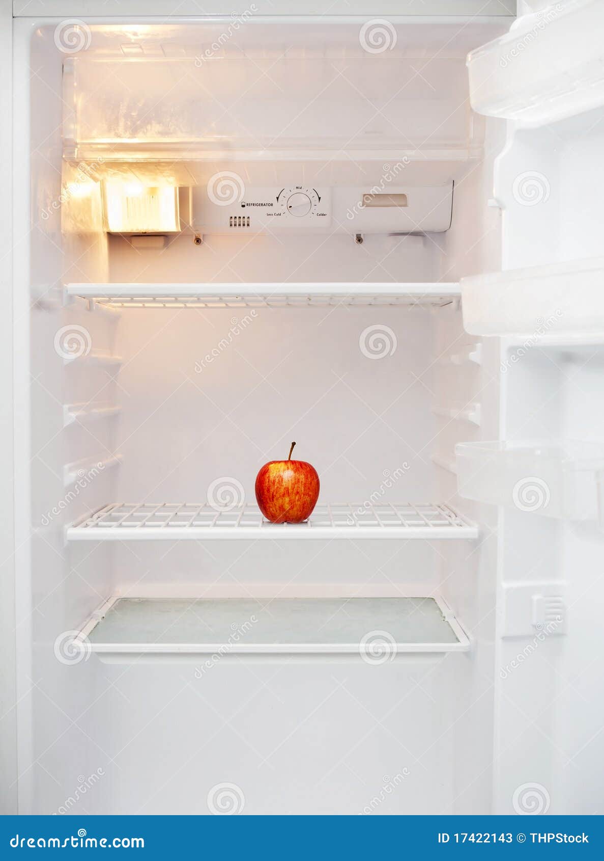 Empty Fridge stock image. Image of color, lone, food - 17422143