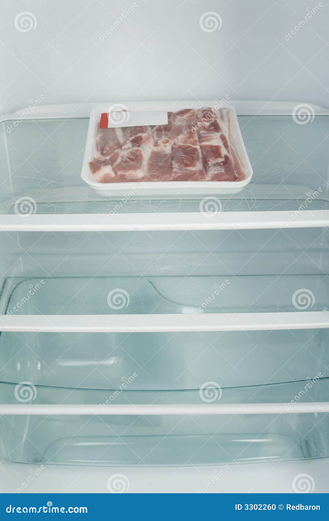 Almost empty fridge stock photo. Image of coolness, frost - 3302260
