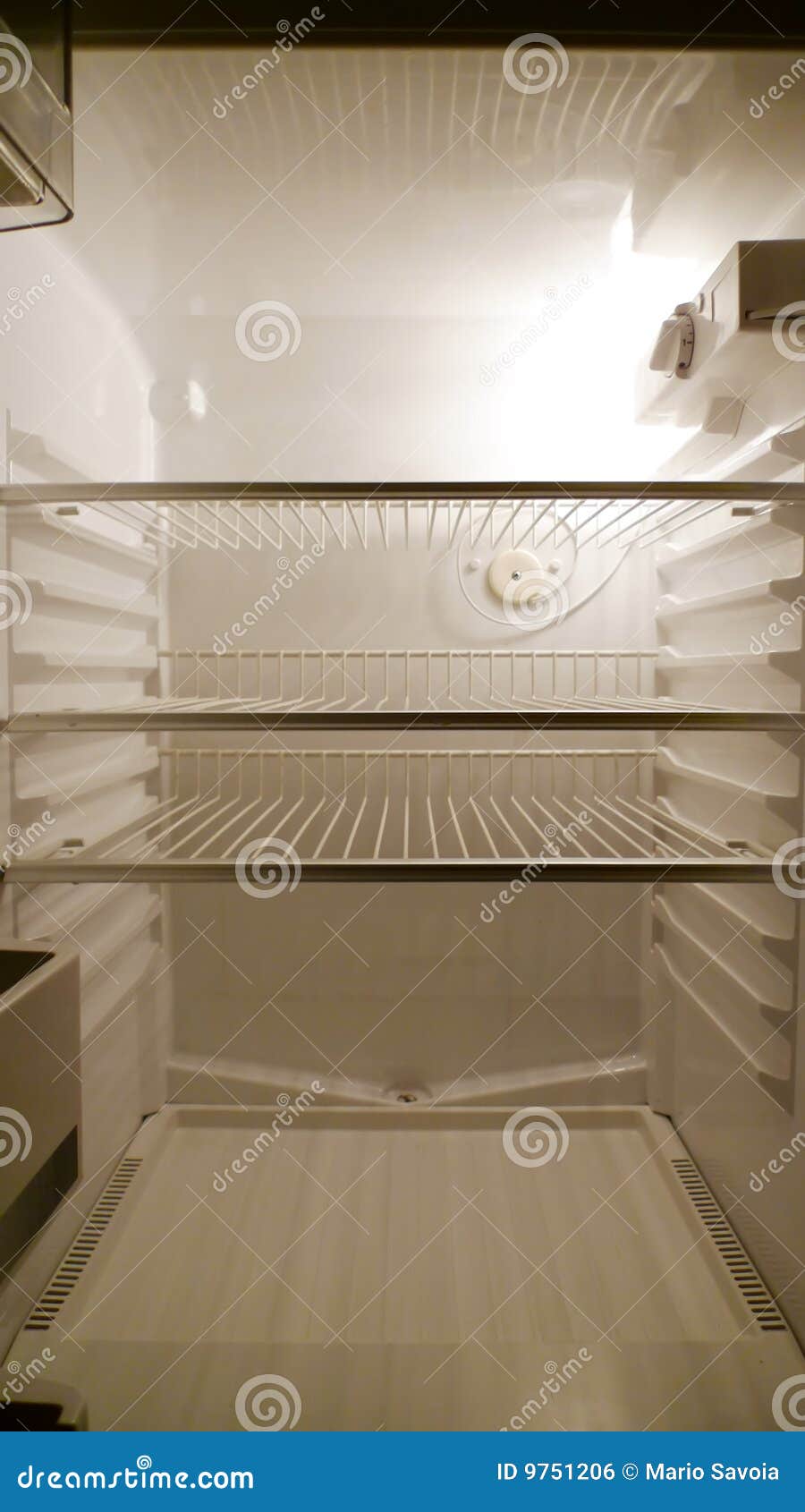 Empty Fridge Interior, Frontal View Stock Photo - Image of modern ...