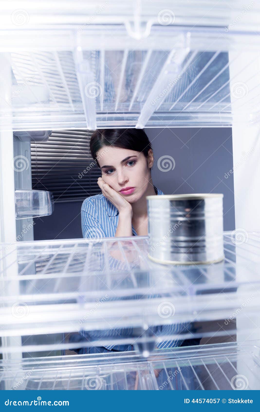 Empty fridge stock image. Image of looking, worried, fresh - 44574057