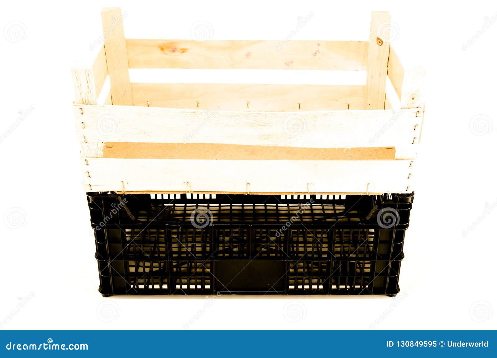 Empty Fruit Crate Box stock image. Image of market, natural - 130849595
