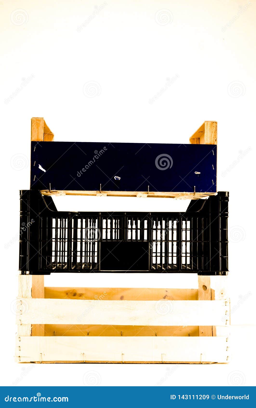 Empty Fruit Crate Box stock image. Image of crate, wooden - 143111209