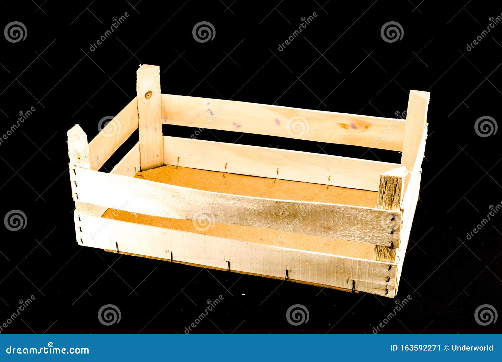 Empty Fruit Crate Box stock image. Image of full, bunch - 163592271