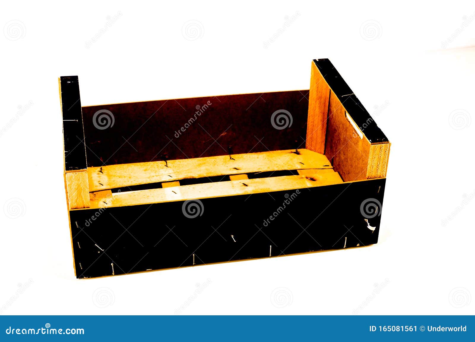 Empty Fruit Crate Box stock image. Image of snack, fresh - 165081561