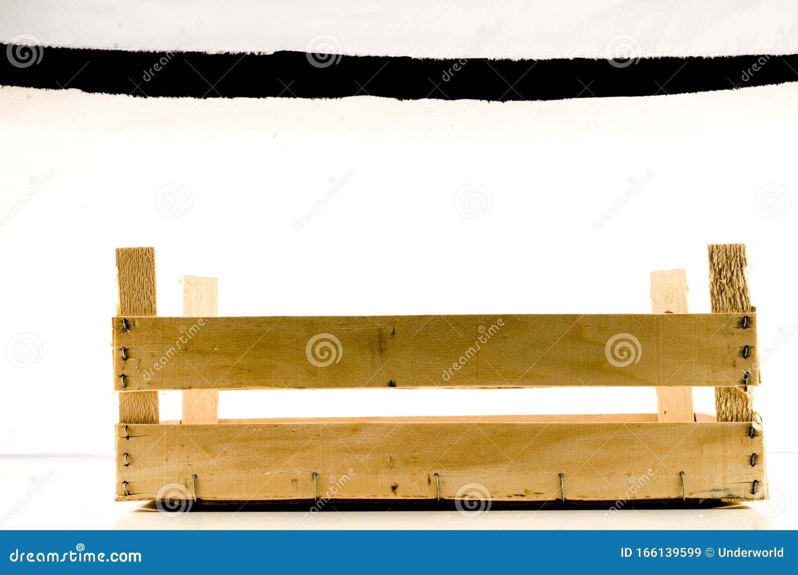 Empty Fruit Crate Box stock image. Image of storage - 166139599