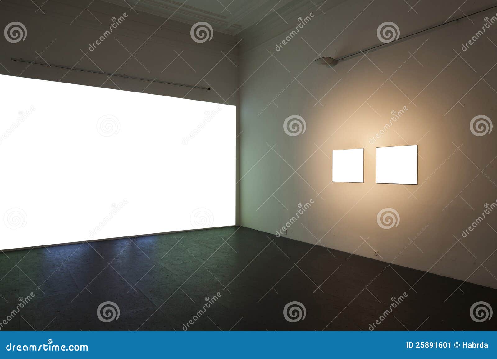Empty gallery stock image. Image of blank, simple, gallery - 25891601