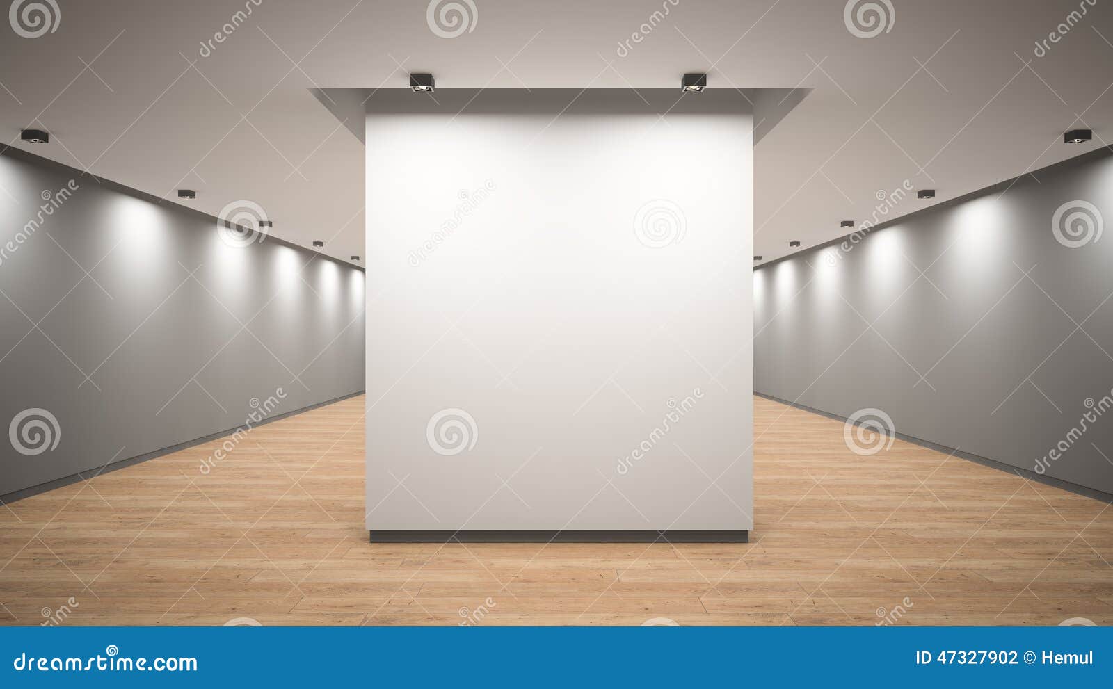 Empty Gallery, Hall With Frames Stock Photo | CartoonDealer.com #20386278