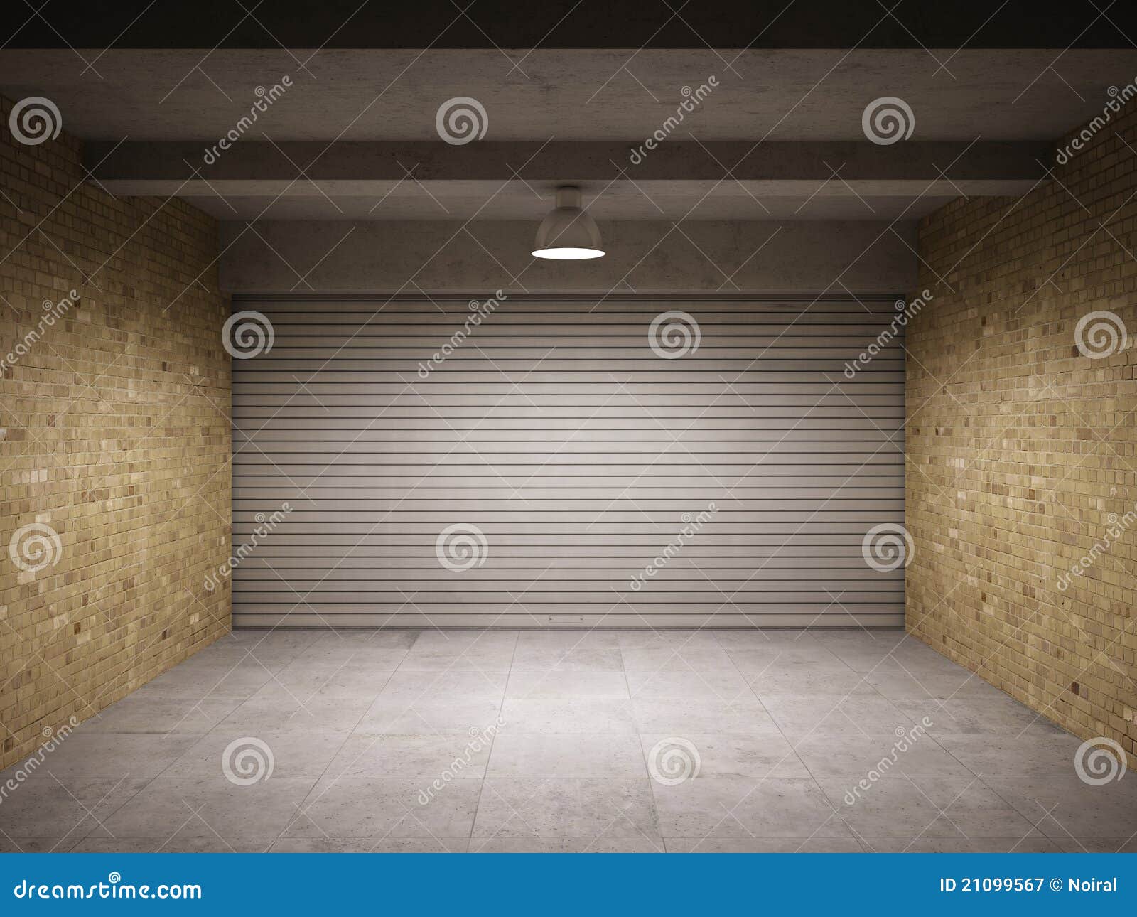 Empty garage stock illustration. Illustration of construction - 21099567