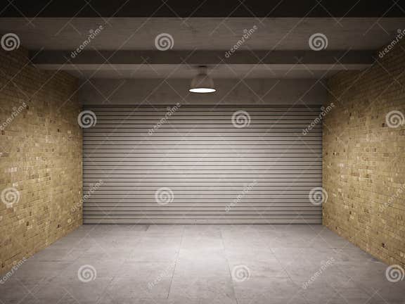Empty garage stock illustration. Illustration of construction - 21099567